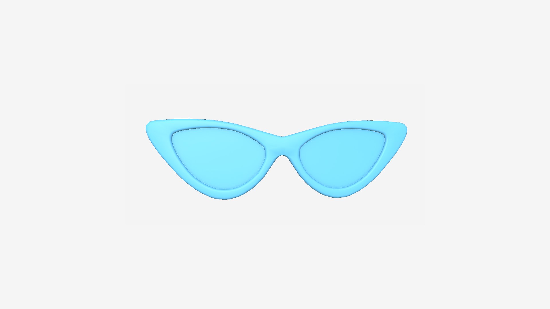 3D Model Sunglass Vintage B03 White - Character Design Fashion ...