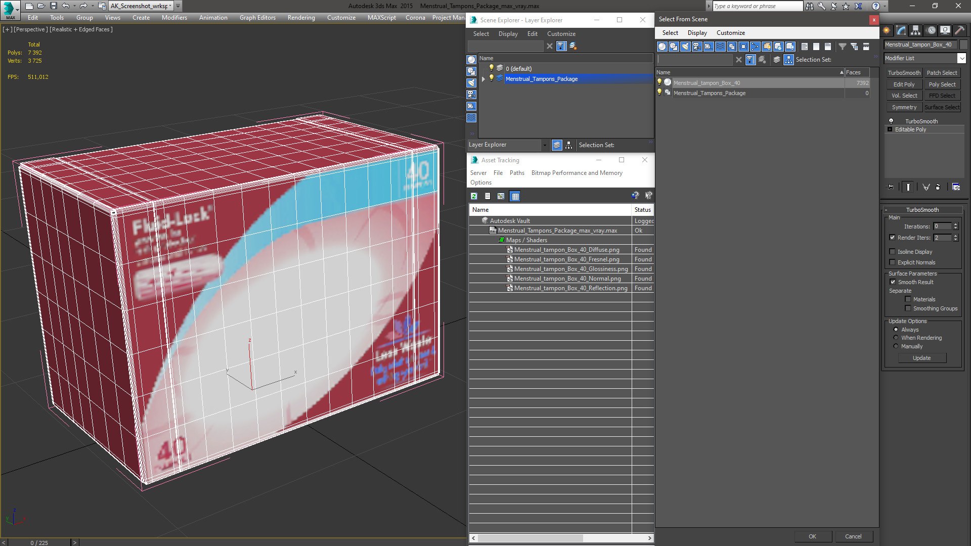 Menstrual Tampons Package 3D Model - TurboSquid 2164583