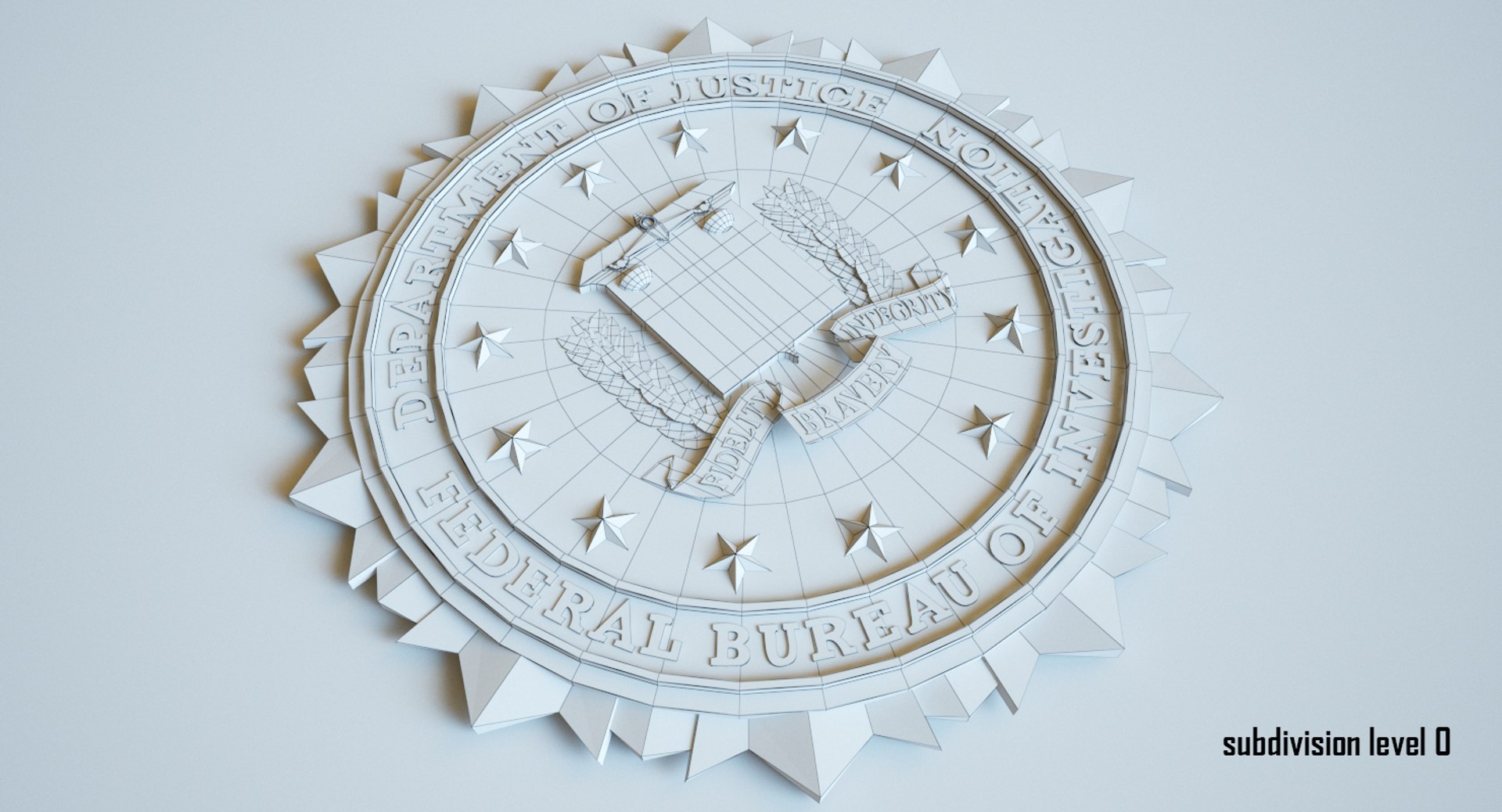 Fbi Seal 3D Model - TurboSquid 1197268