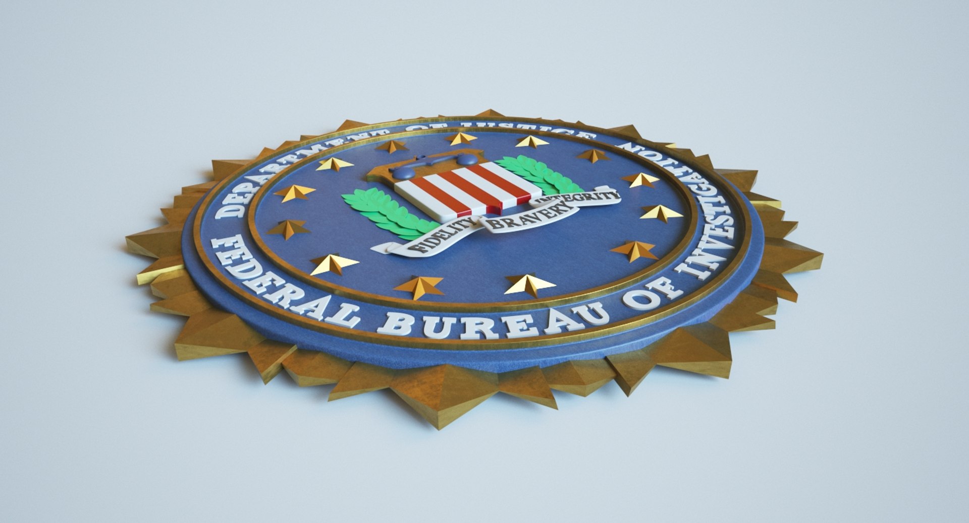 Fbi Seal 3D Model - TurboSquid 1197268