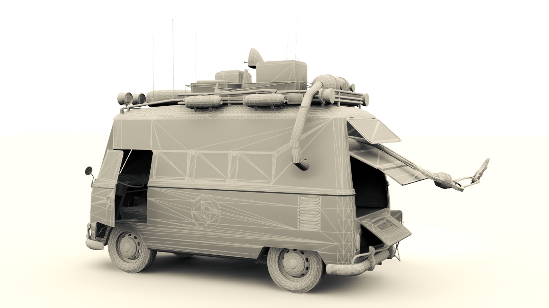 Minion Camp Van Model - TurboSquid 1179349