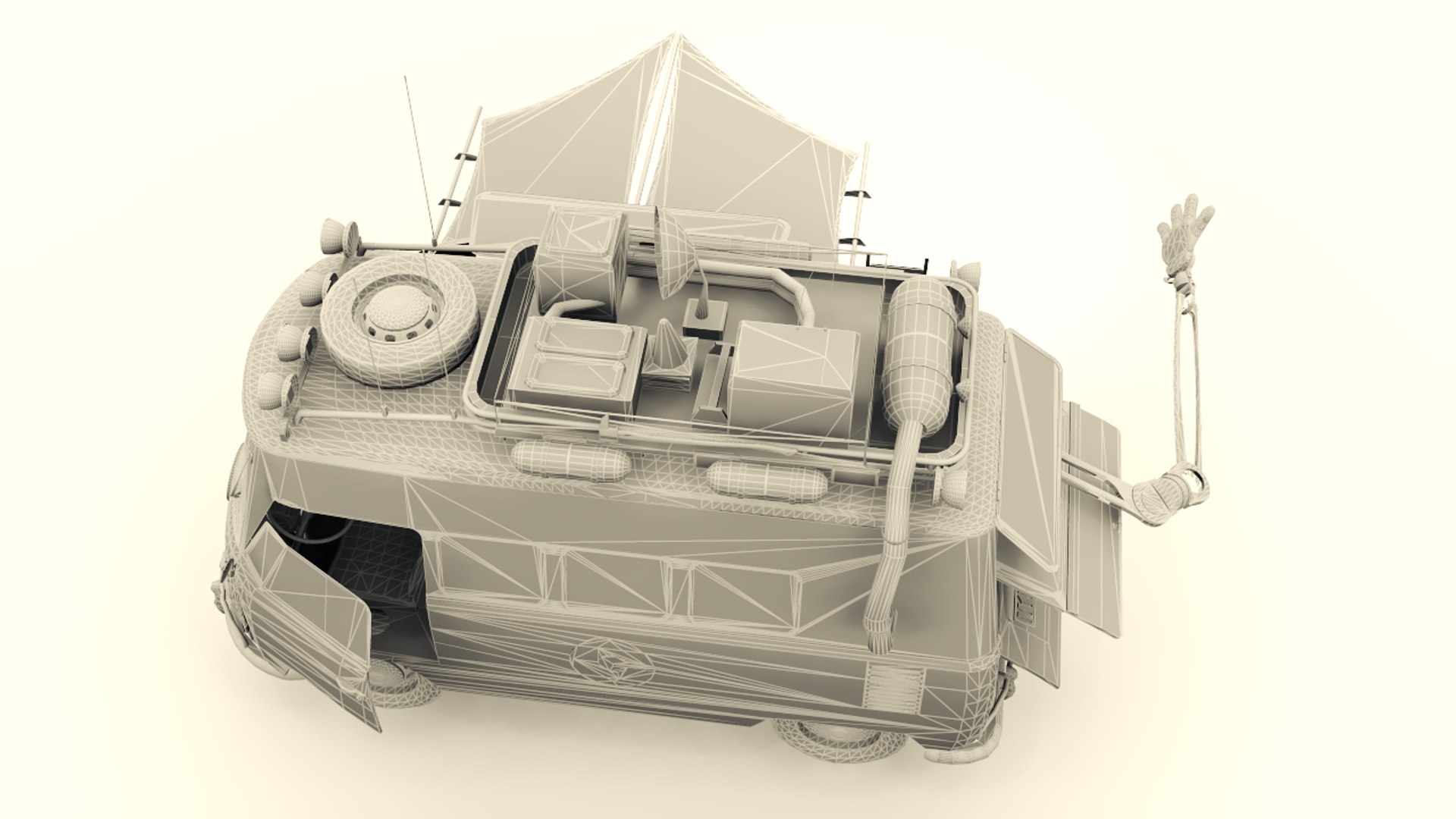 Minion Camp Van Model - TurboSquid 1179349