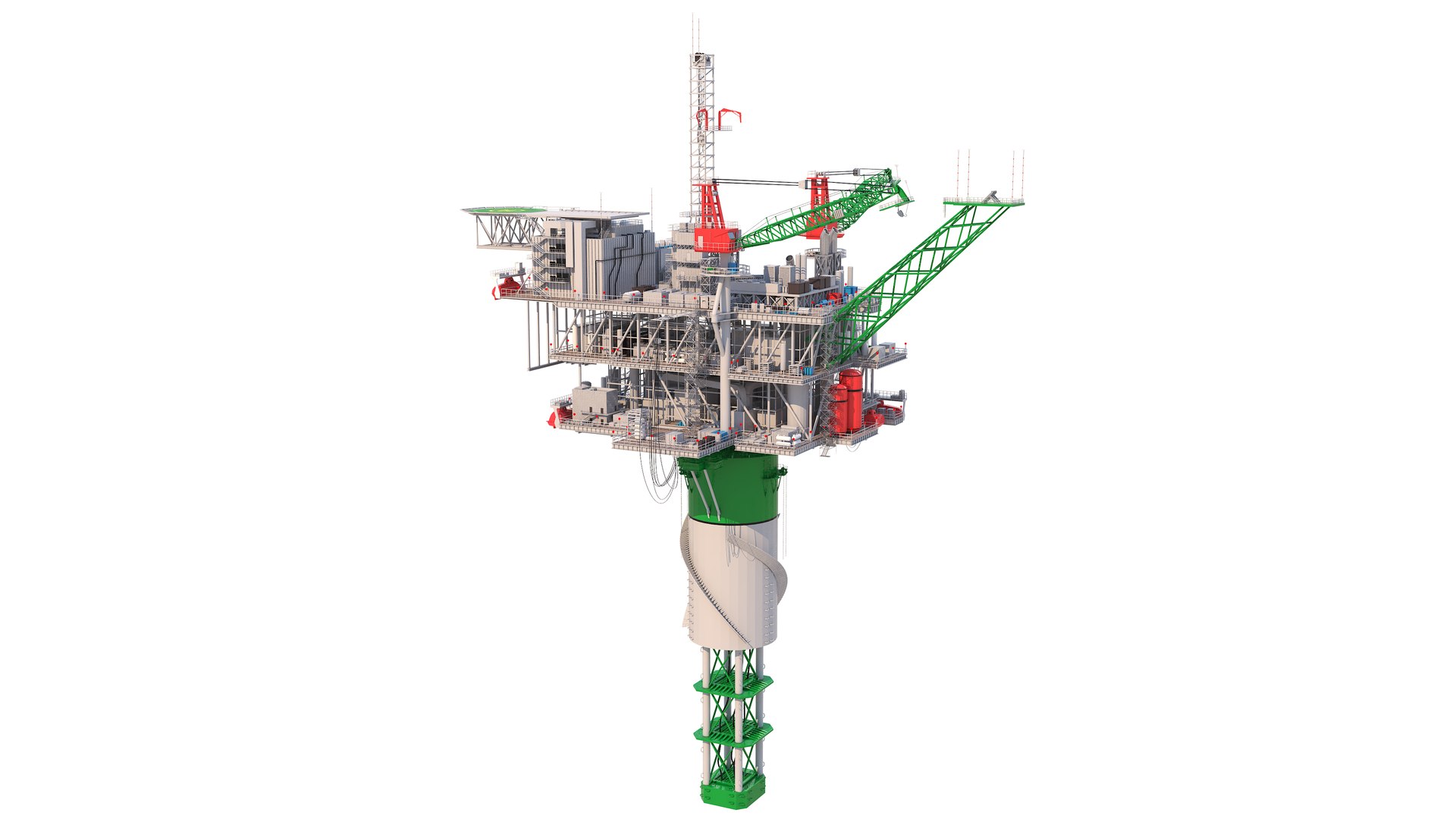 Offshore Oil Rig 3D - TurboSquid 2270825