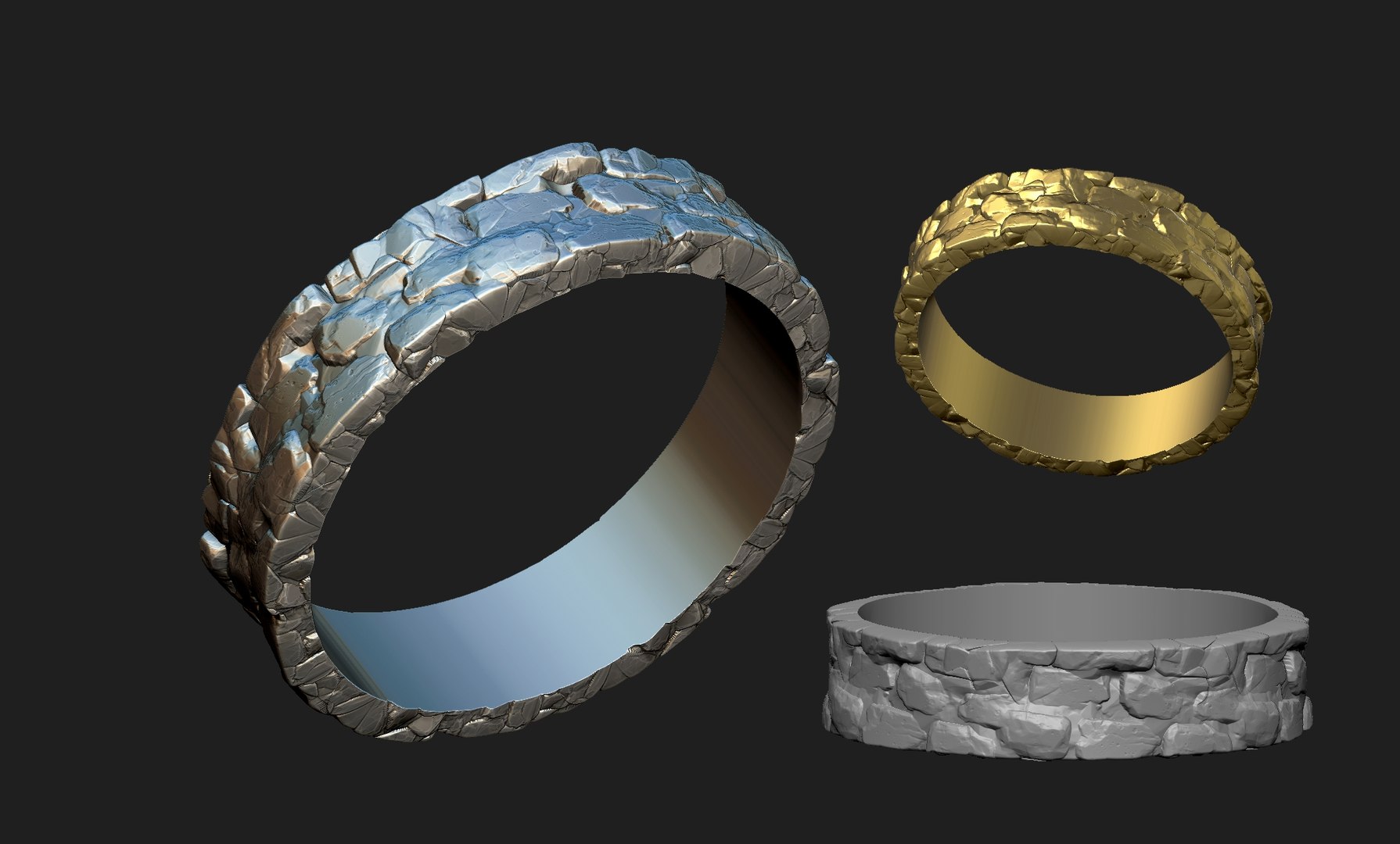 Bricks Ring 3D Model - TurboSquid 2141985