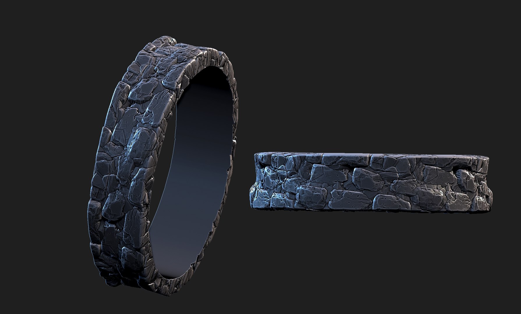 Bricks Ring 3D Model - TurboSquid 2141985