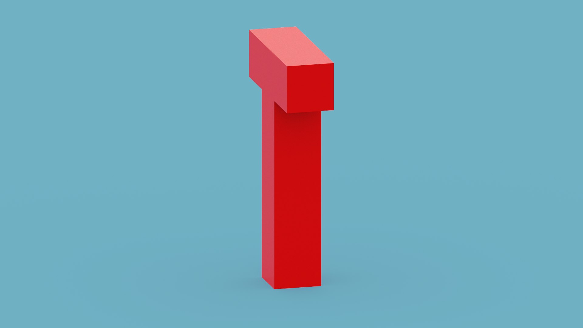 3D Pixel Letter T Model - TurboSquid 1981787