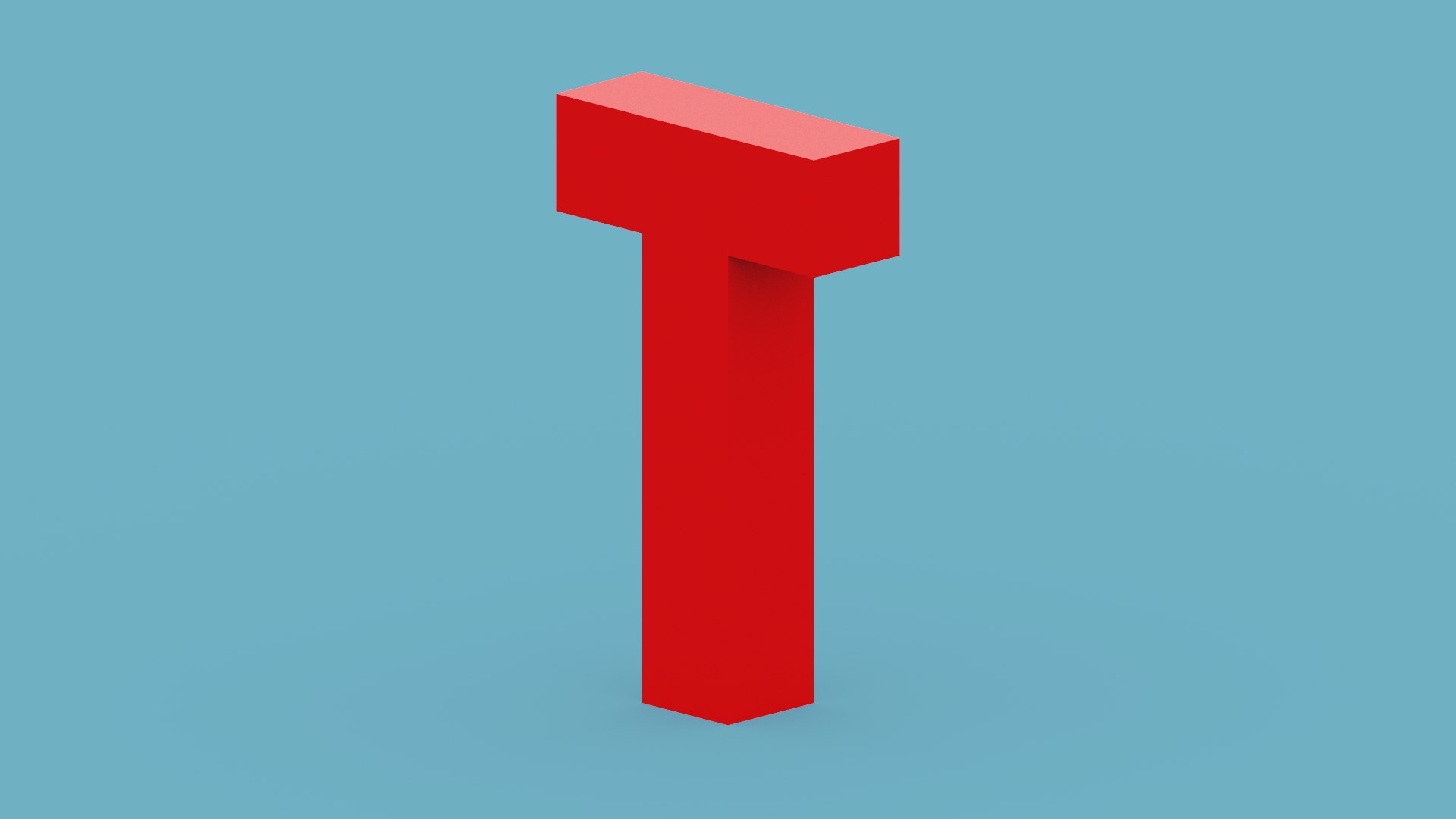 3D Pixel Letter T Model - TurboSquid 1981787