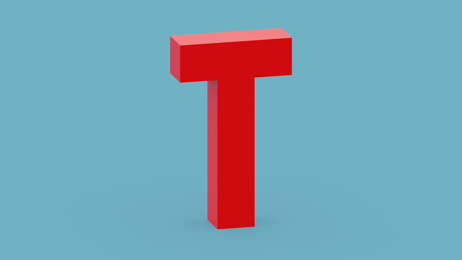 3D Pixel Letter T Model - TurboSquid 1981787