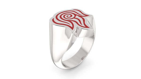 Fire Element Signet Ring model - TurboSquid 1875966