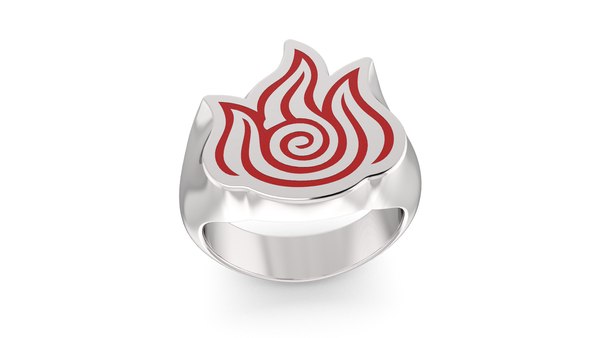 Fire Element Signet Ring model - TurboSquid 1875966