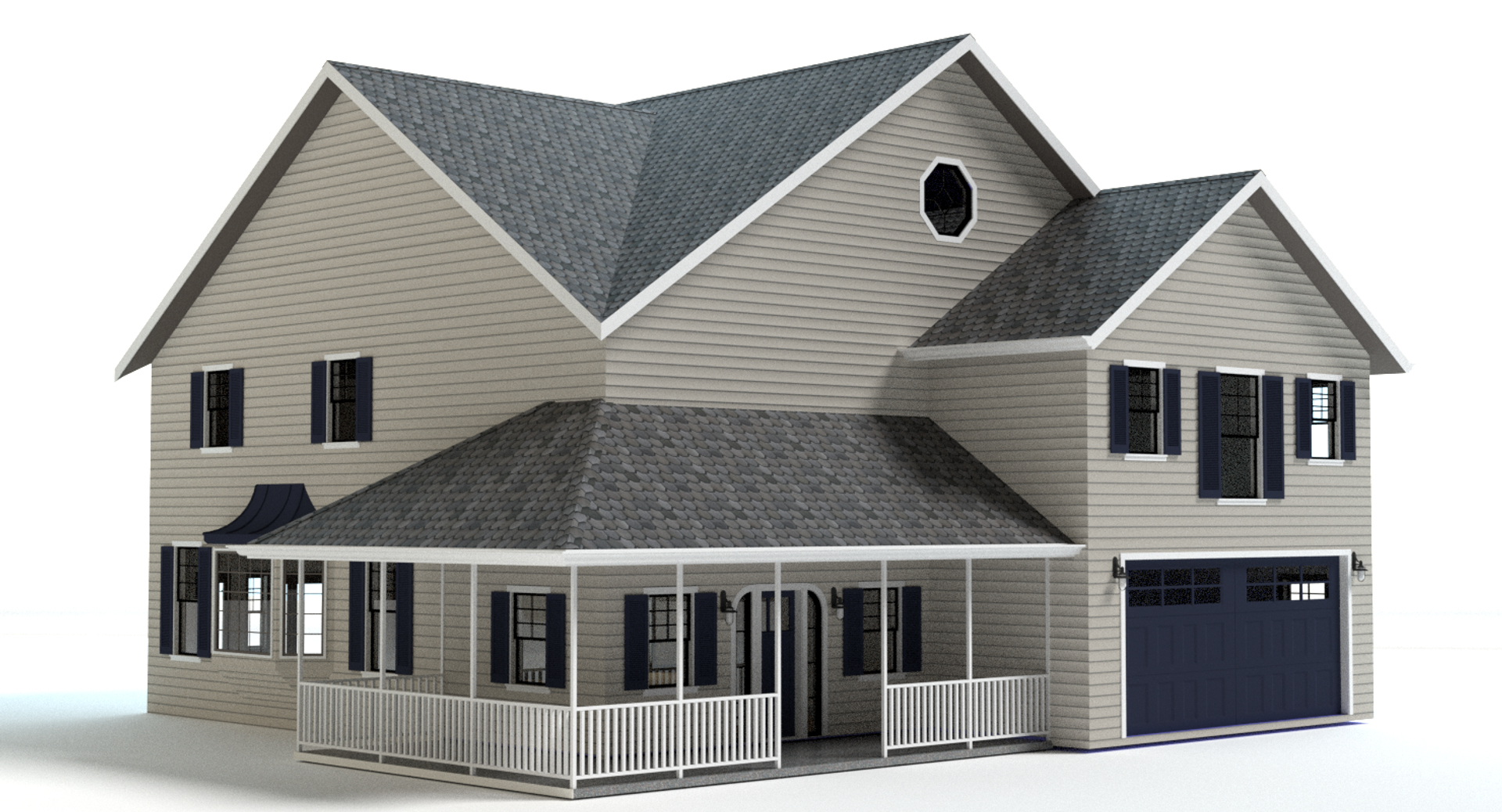 Country Farm House 3d Model