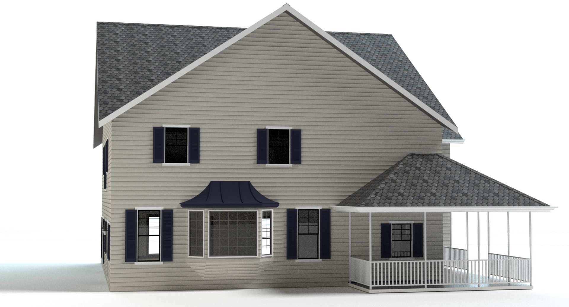 Country Farm House 3d Model