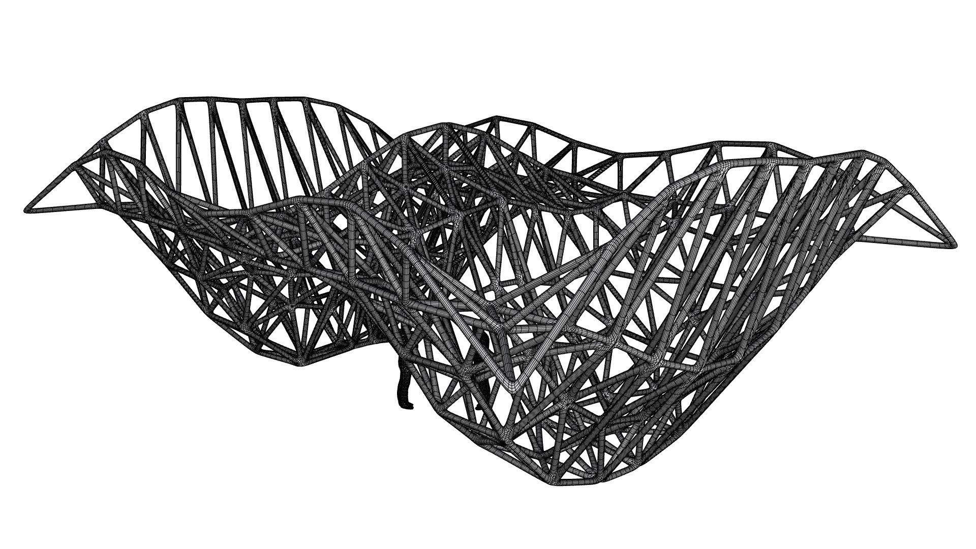 3D Model Parametric Steel Frame Canopies Set-01 - TurboSquid 2421382