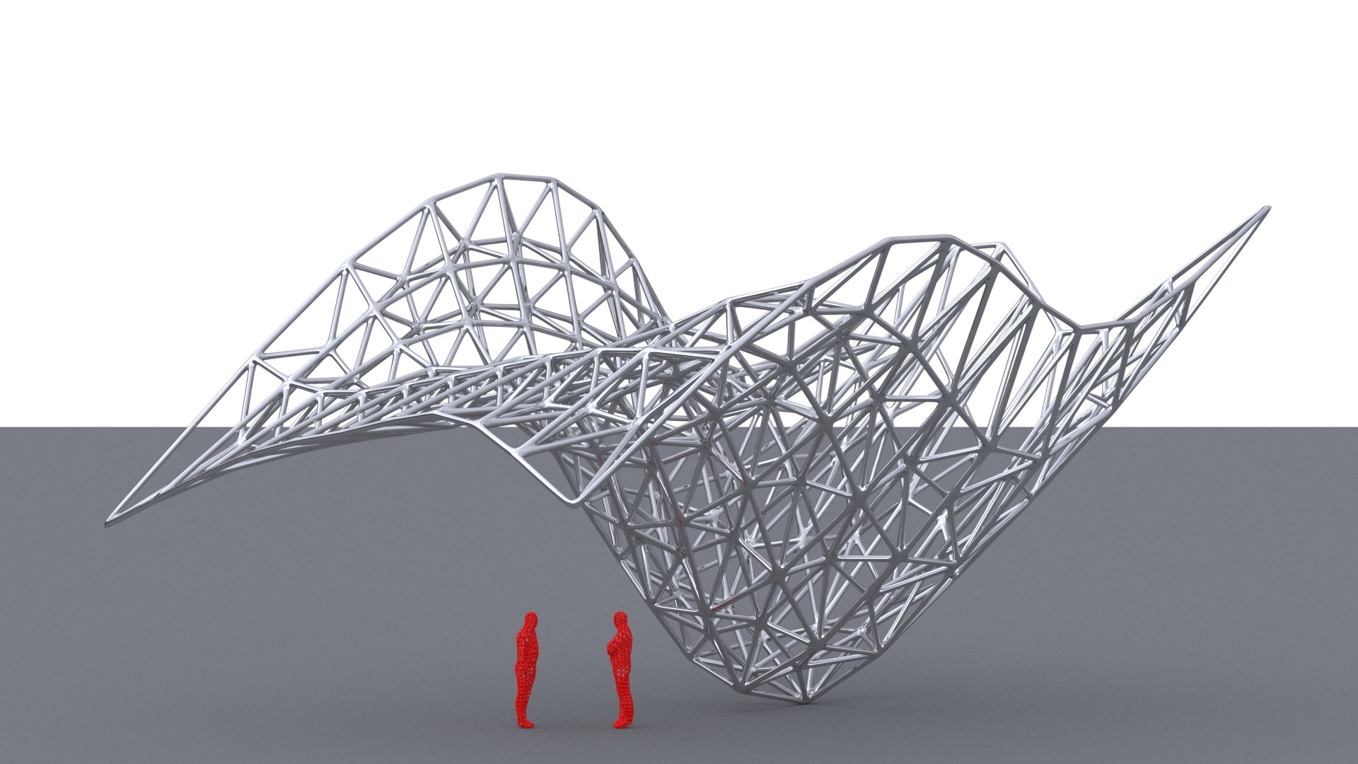 3D Model Parametric Steel Frame Canopies Set-01 - TurboSquid 2421382