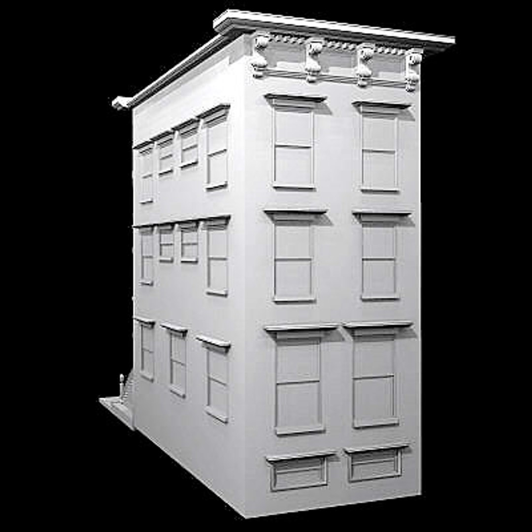 Chicago Brownstone 3d Max