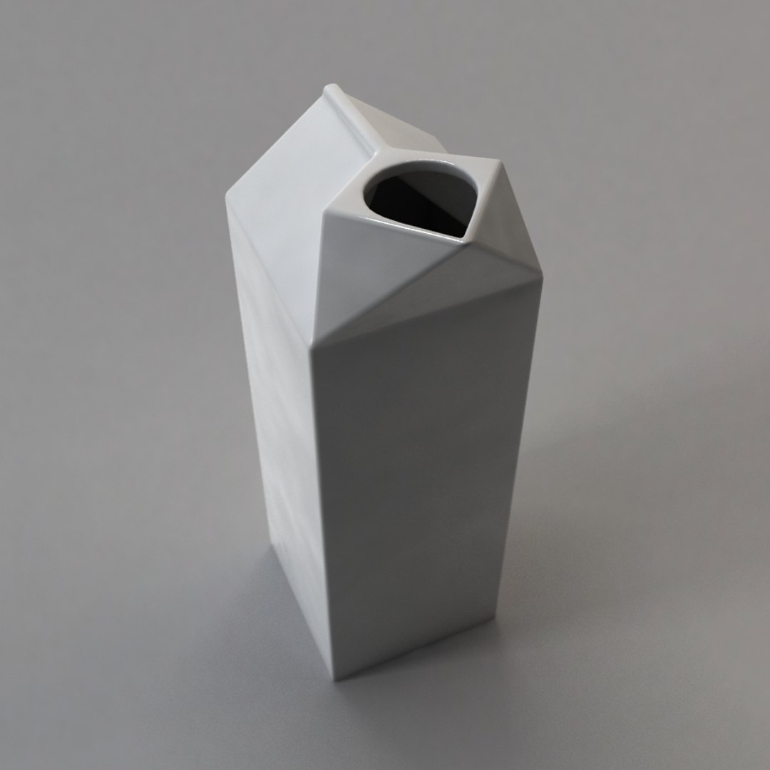 3D milk box porcelain - TurboSquid 1610859