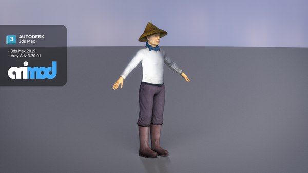 modelo 3d Agricultor - TurboSquid 2267292
