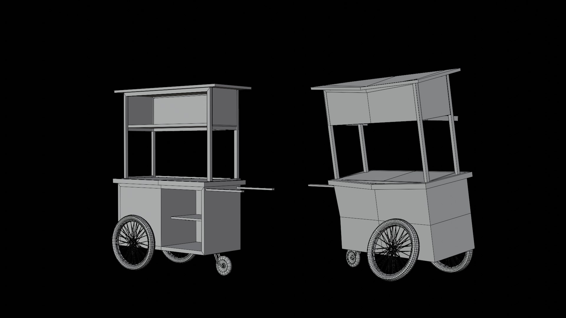 Food Cart 3D Model - TurboSquid 2041374