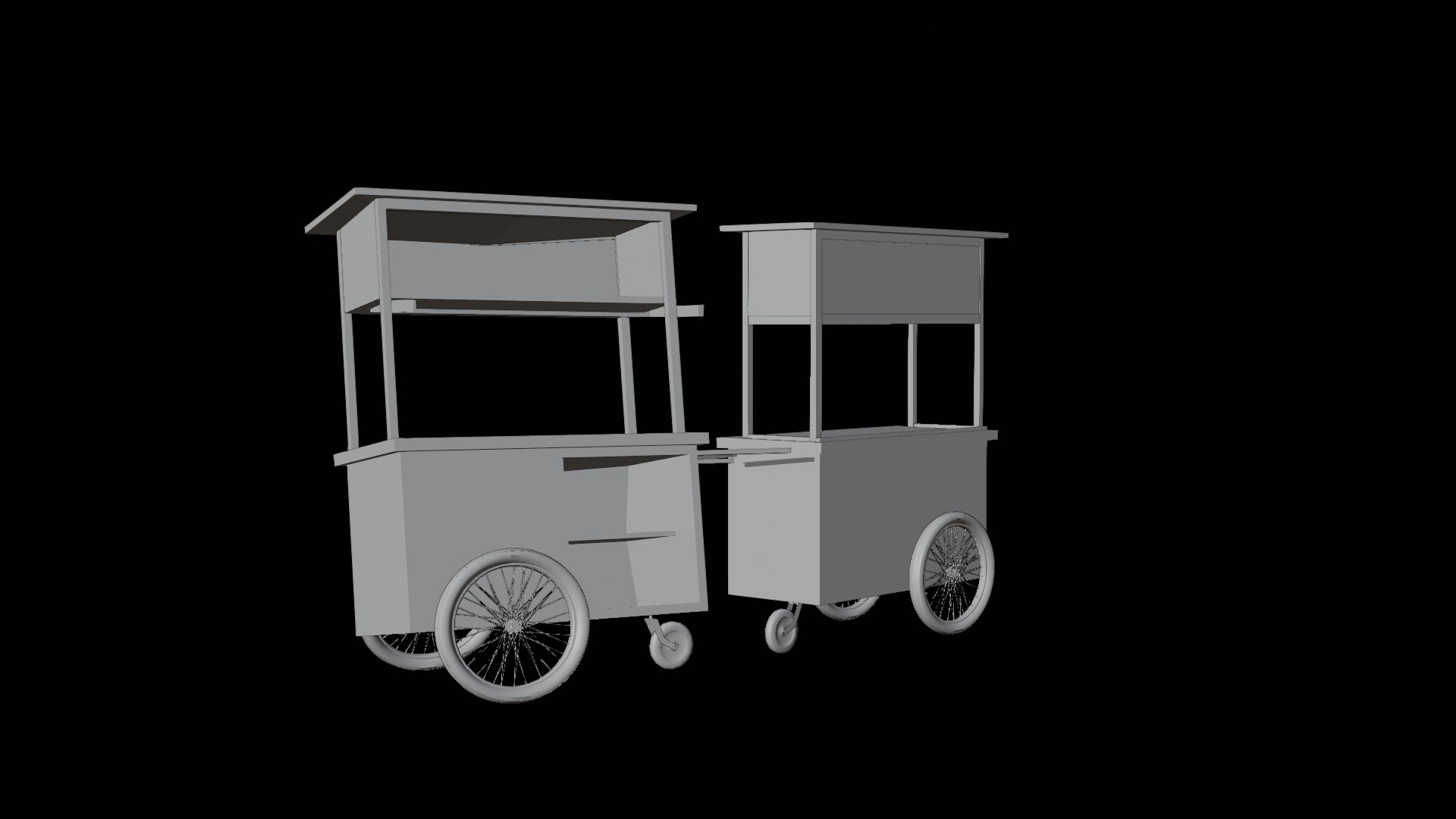 Food Cart 3D Model - TurboSquid 2041374