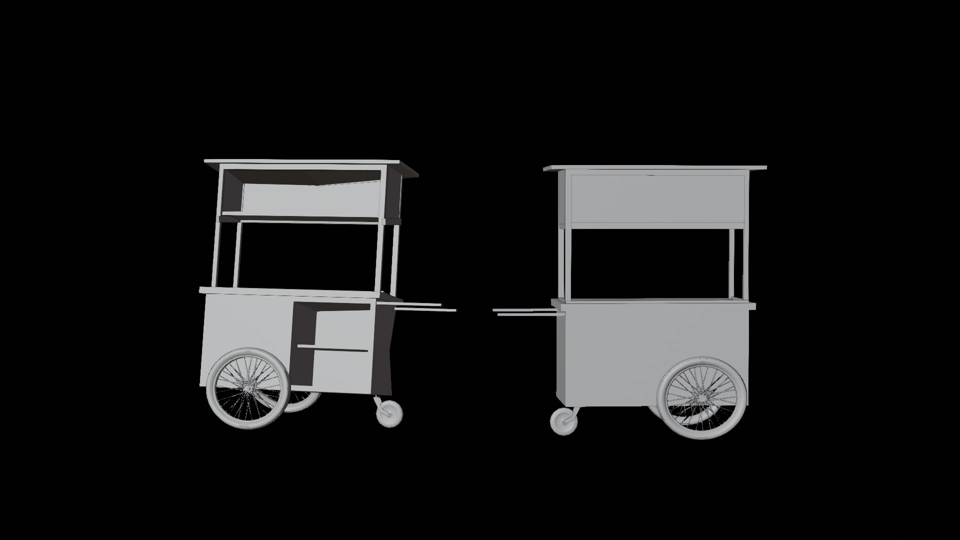 Food Cart 3D Model - TurboSquid 2041374
