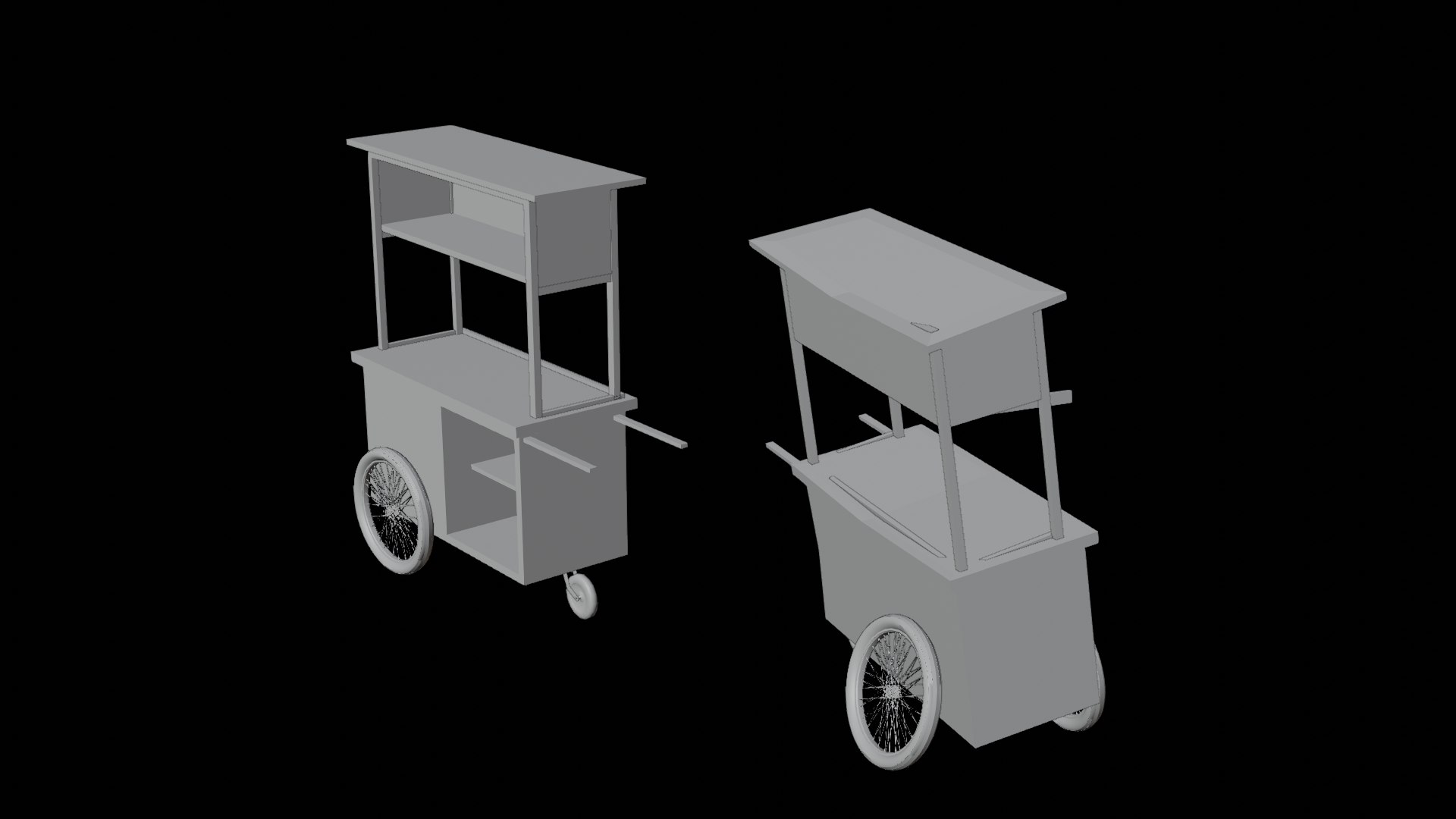 Food Cart 3D Model - TurboSquid 2041374