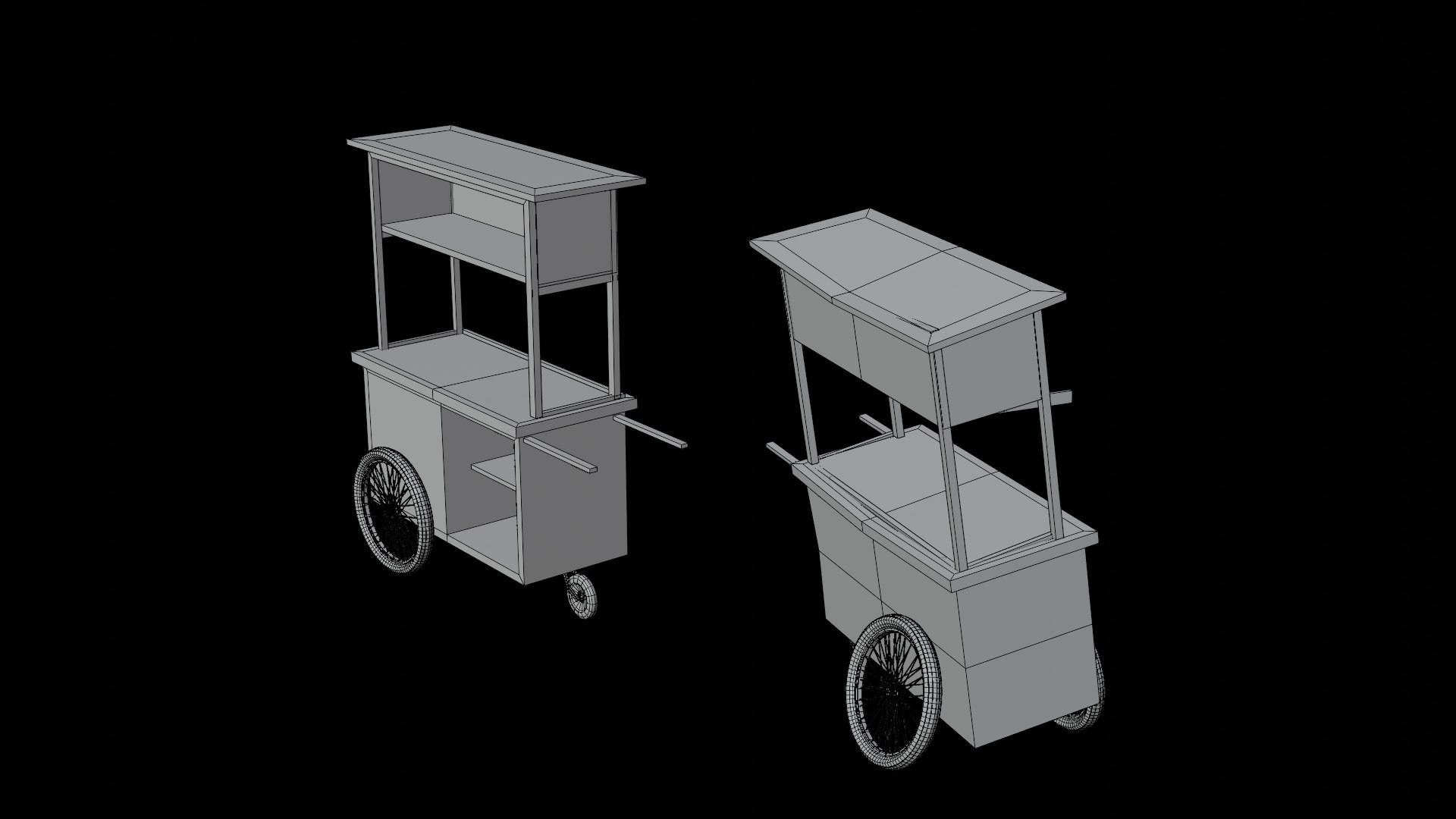Food Cart 3D Model - TurboSquid 2041374