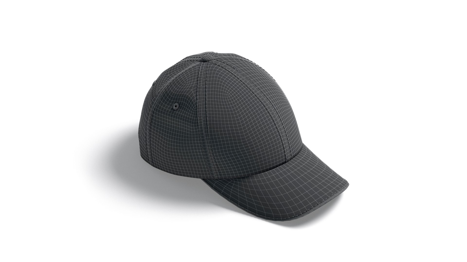 Black Baseball Cap - Sport Hat With Visor 3D Model - TurboSquid 2239593