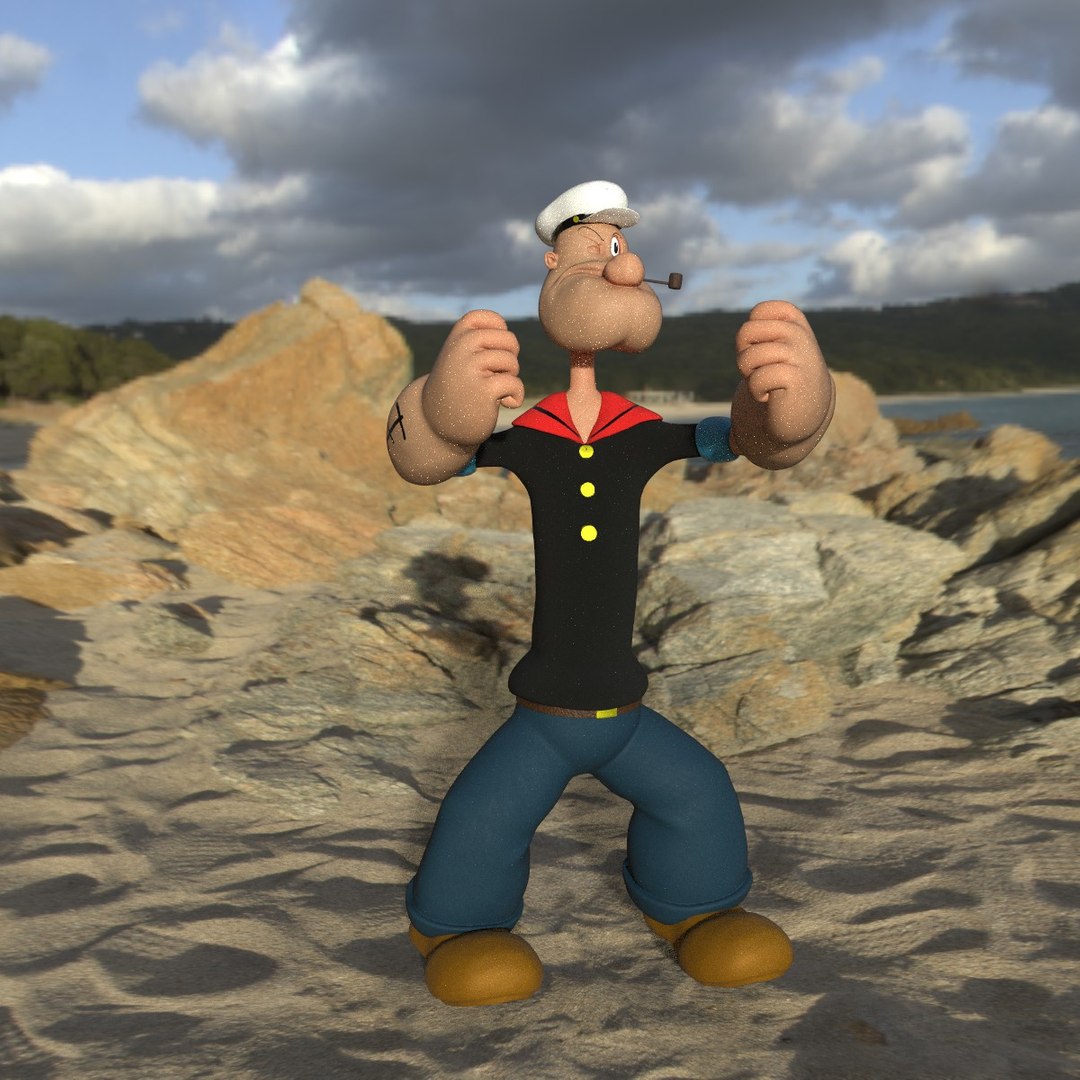 Character Popeye 3D - TurboSquid 1380245