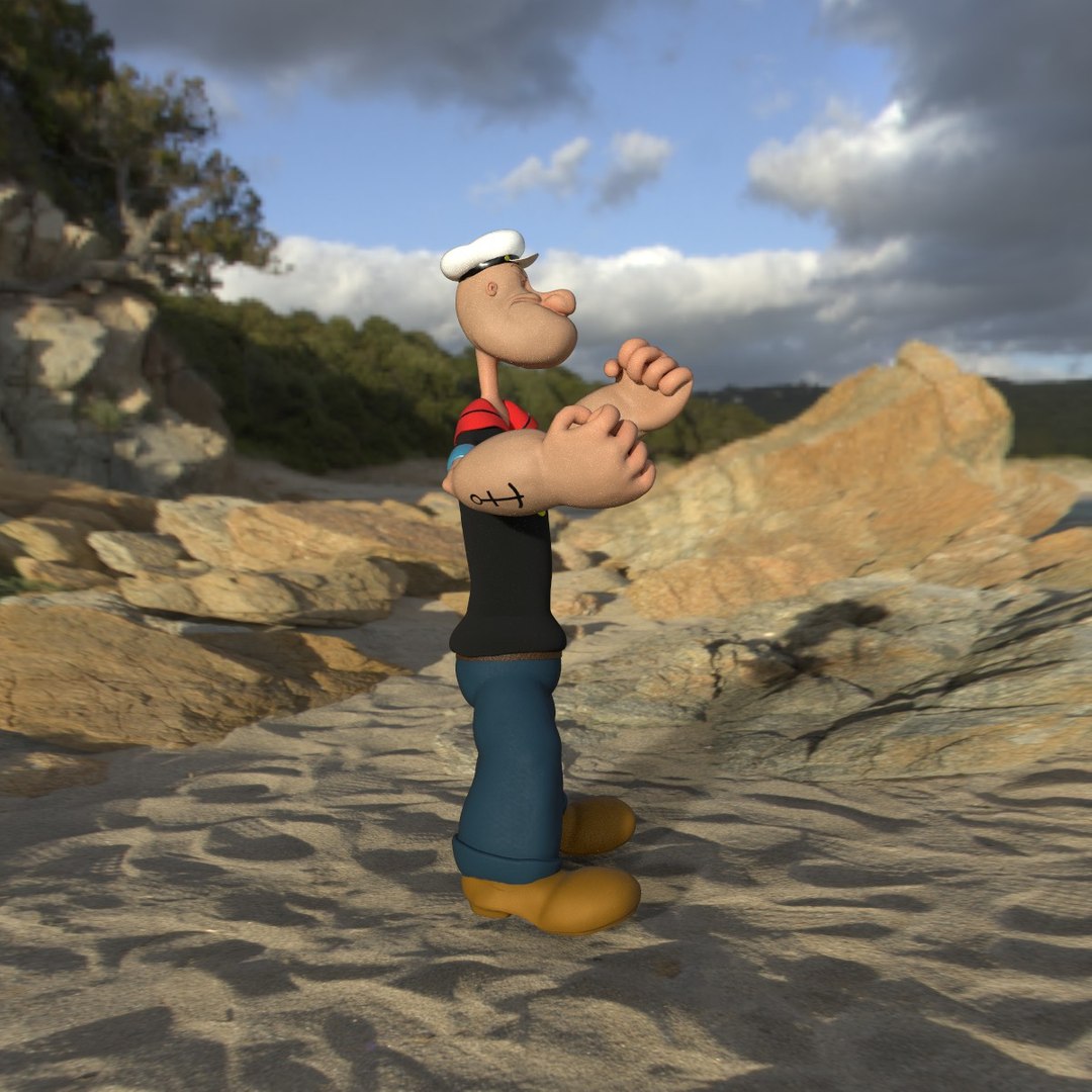 Character Popeye 3D - TurboSquid 1380245