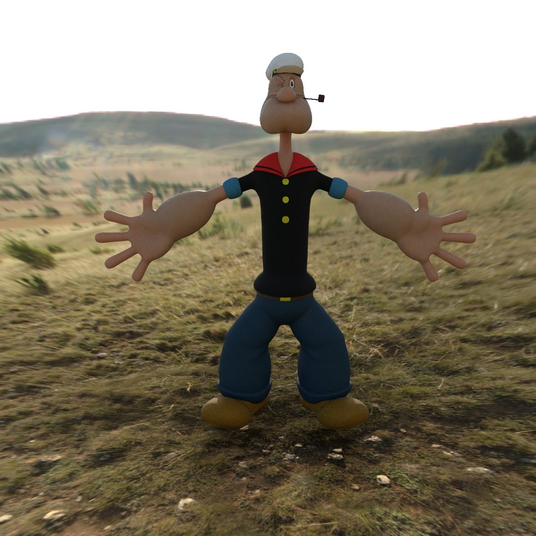 Character Popeye 3D - TurboSquid 1380245