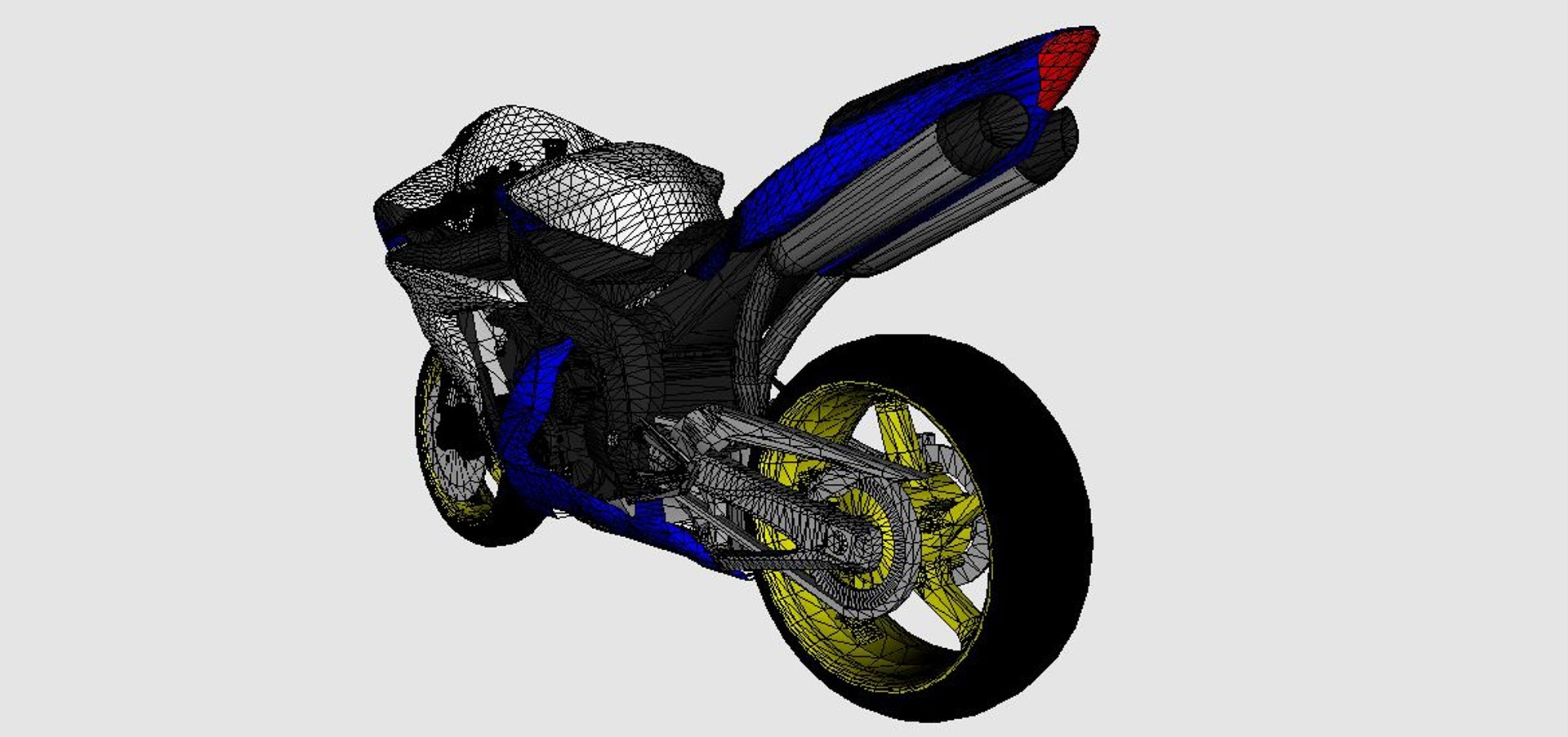 Yamaha R1 2006 3d Model