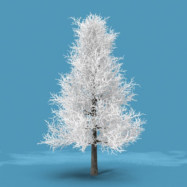 3d snow tree model