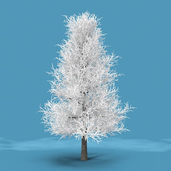 3d snow tree model