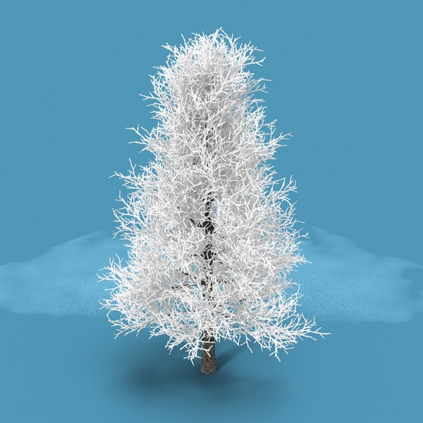 3d snow tree model