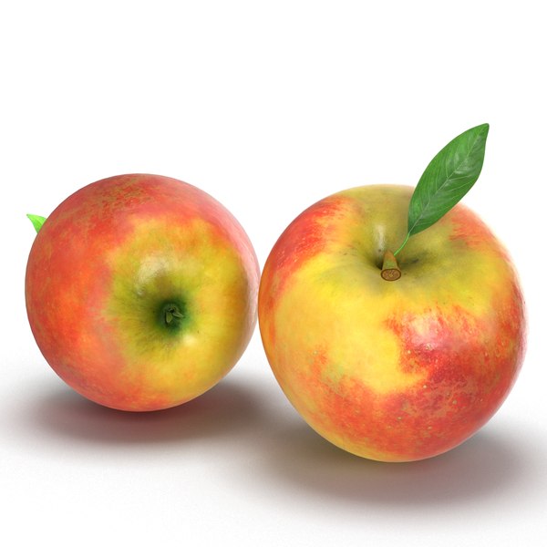 apple fruit 3d obj