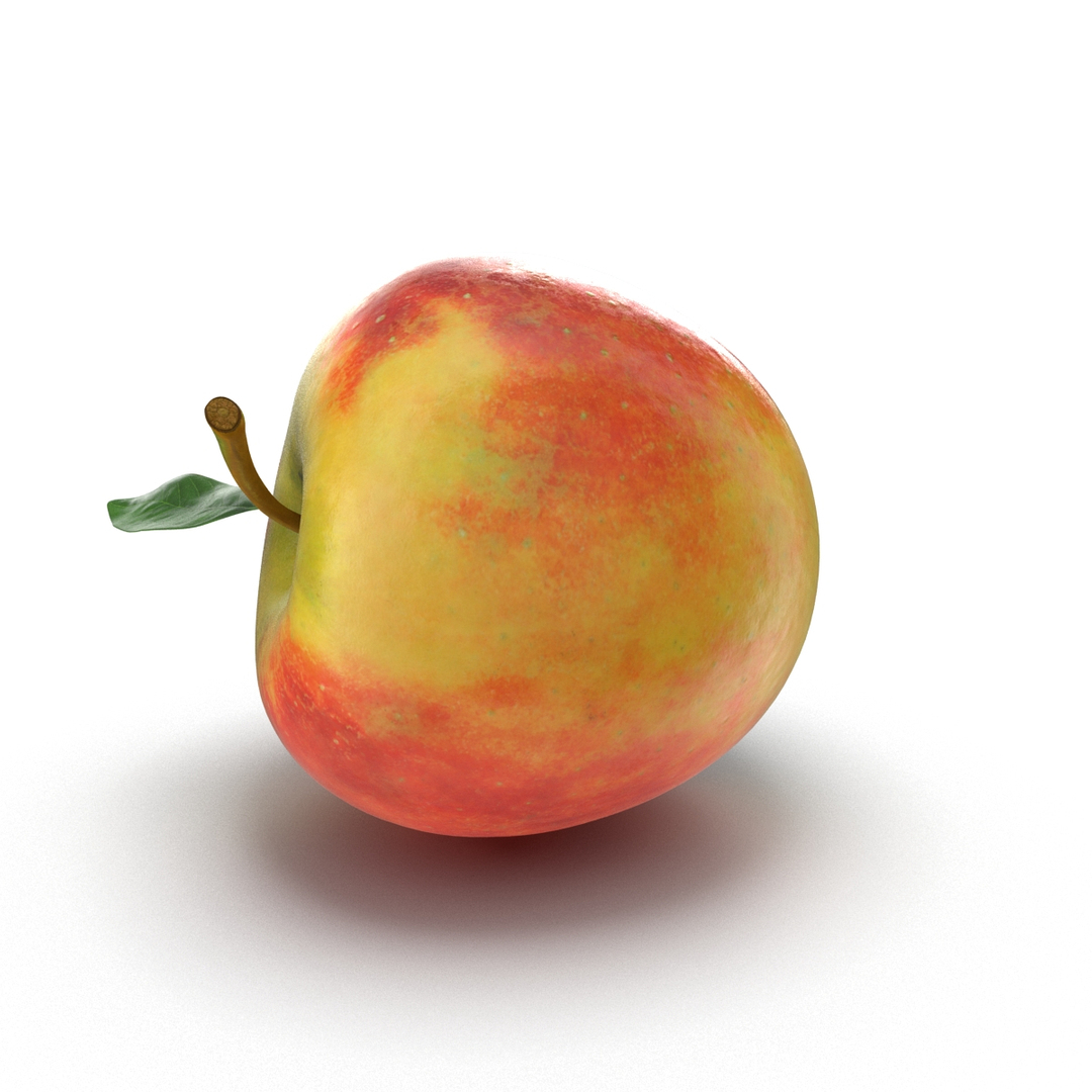 Apple Fruit 3d Obj