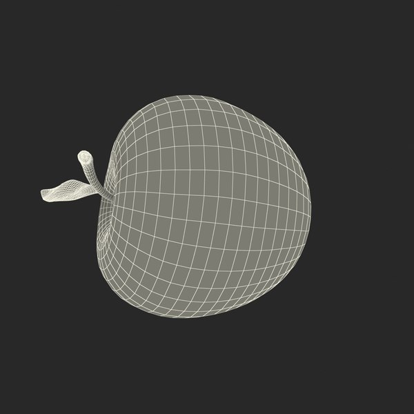 apple fruit 3d obj