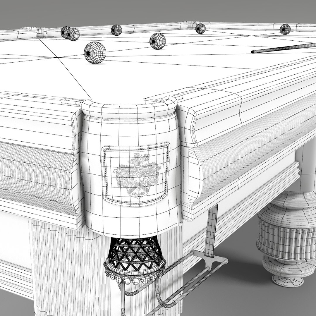 russian billiard table 3d model