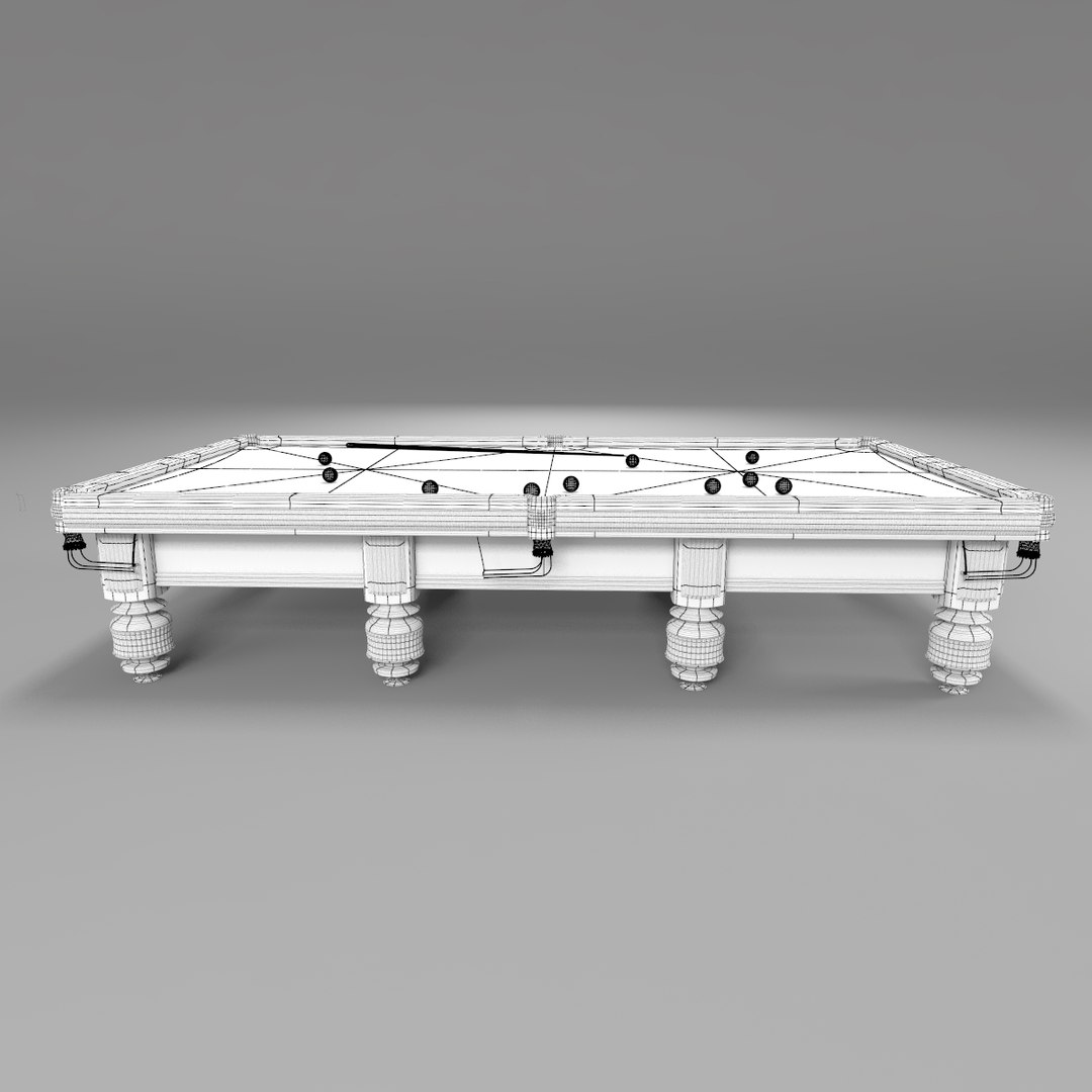 russian billiard table 3d model