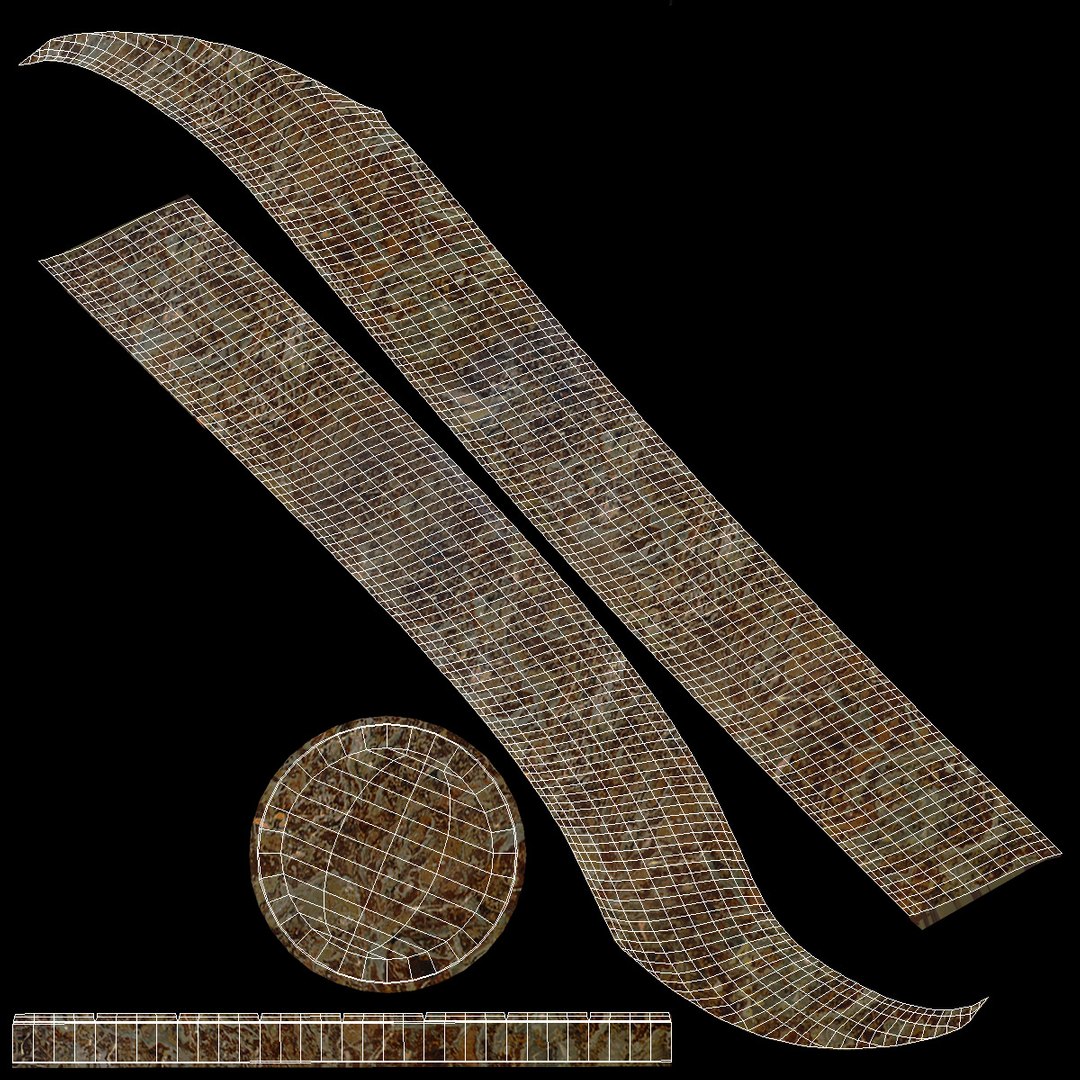 3D Model Baroque Twisted Column With Vine Decoration - TurboSquid 2219468