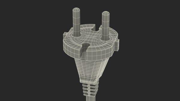 Type E Electric Plug Black Rigged 3D - TurboSquid 2040922