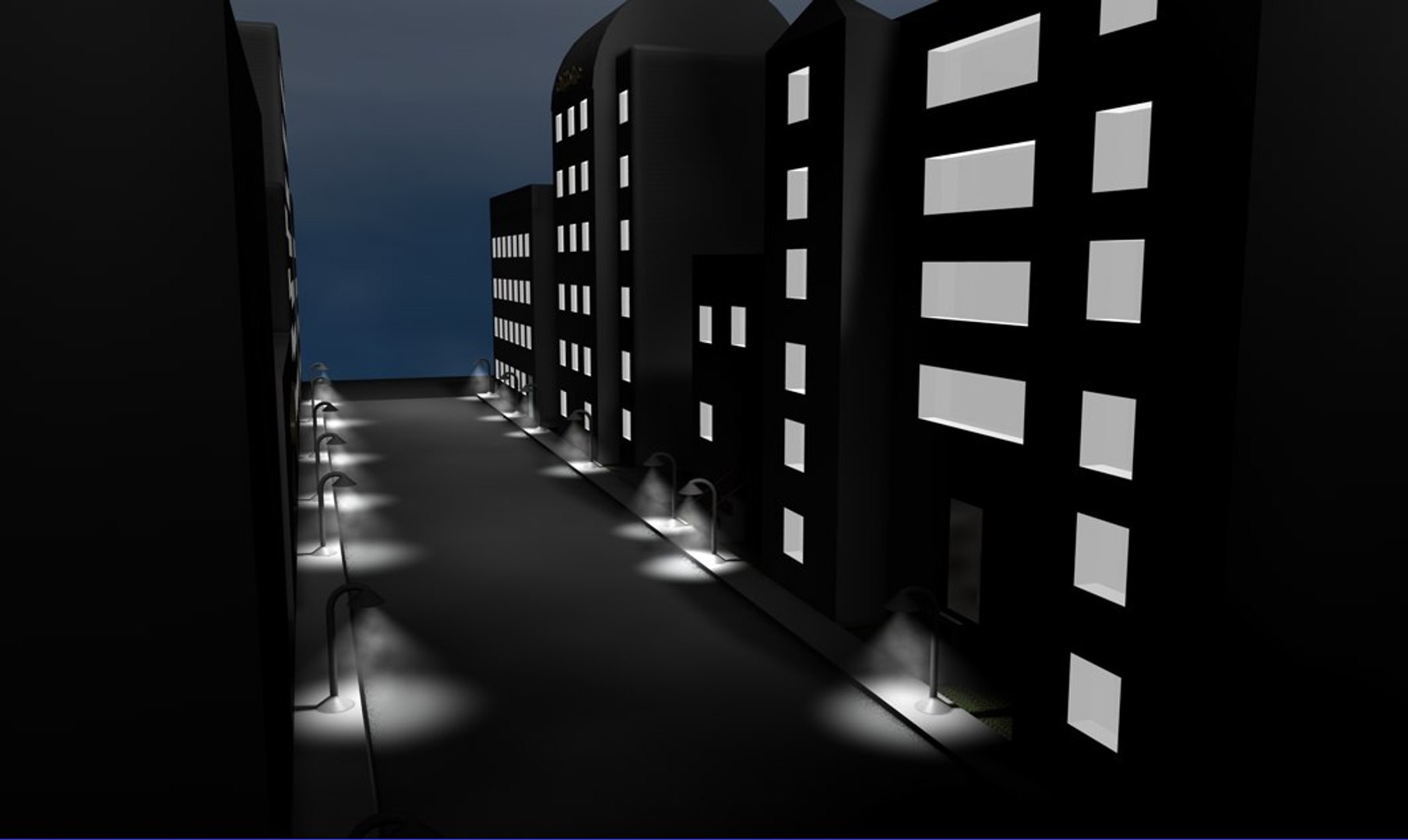 Cinema4d Buildings City Street