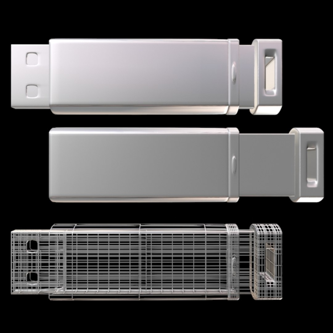 flash drive 3d model