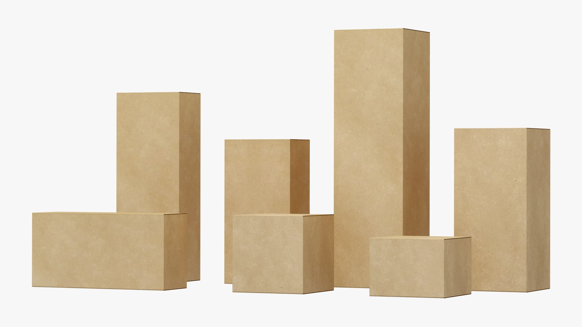 3D boxes set 02 - TurboSquid 1644286