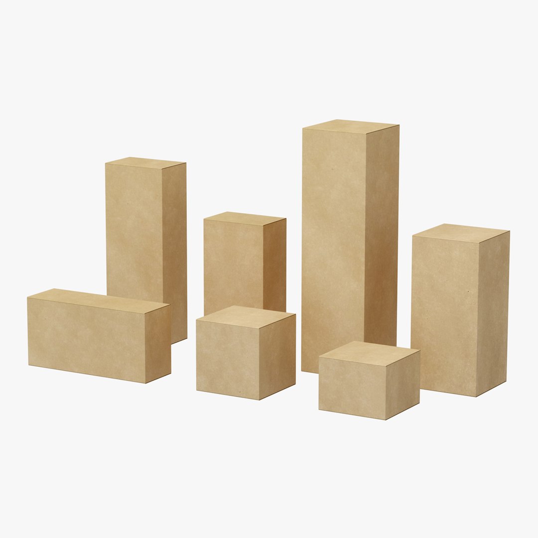 3D boxes set 02 - TurboSquid 1644286
