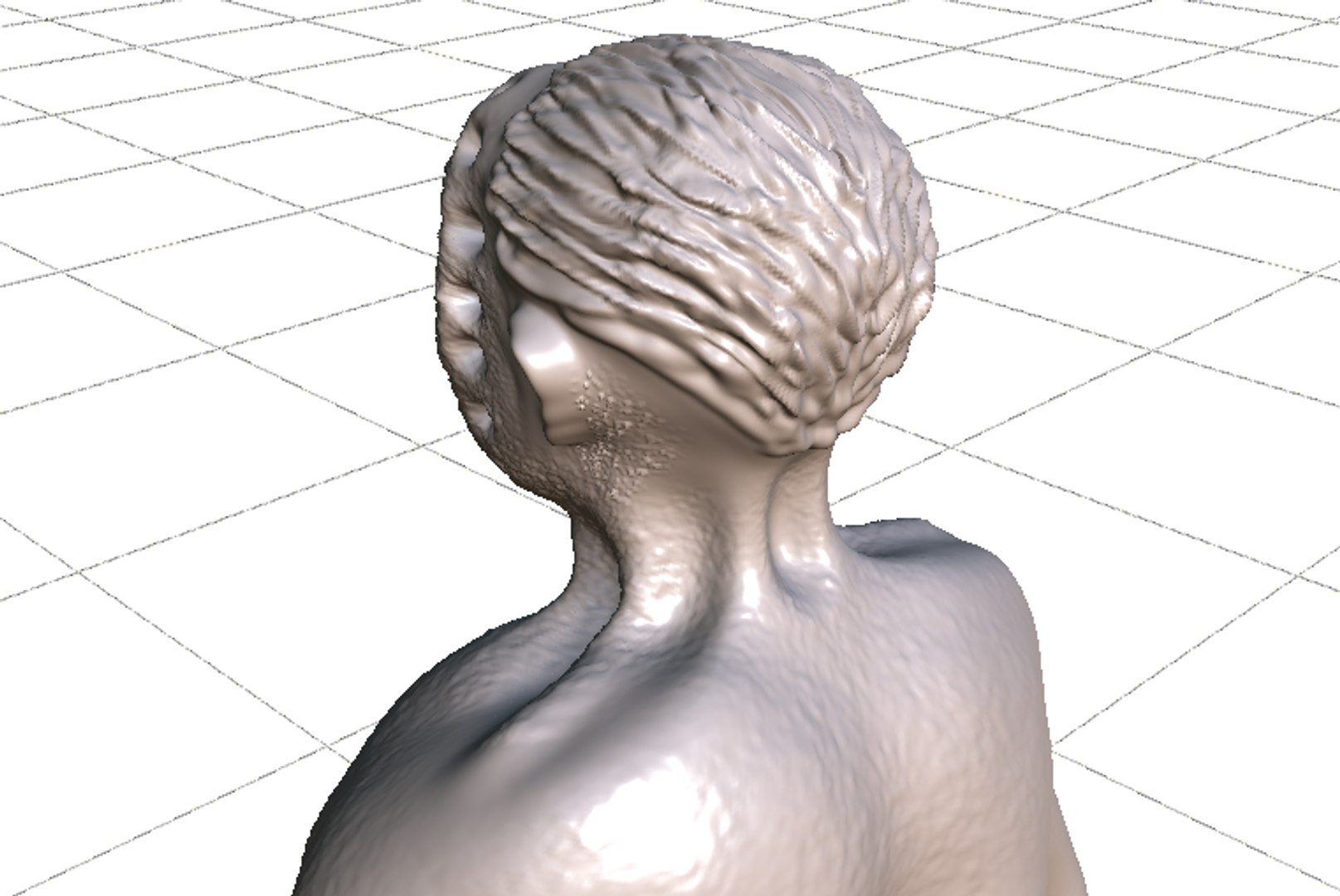 ! scary face 3d model