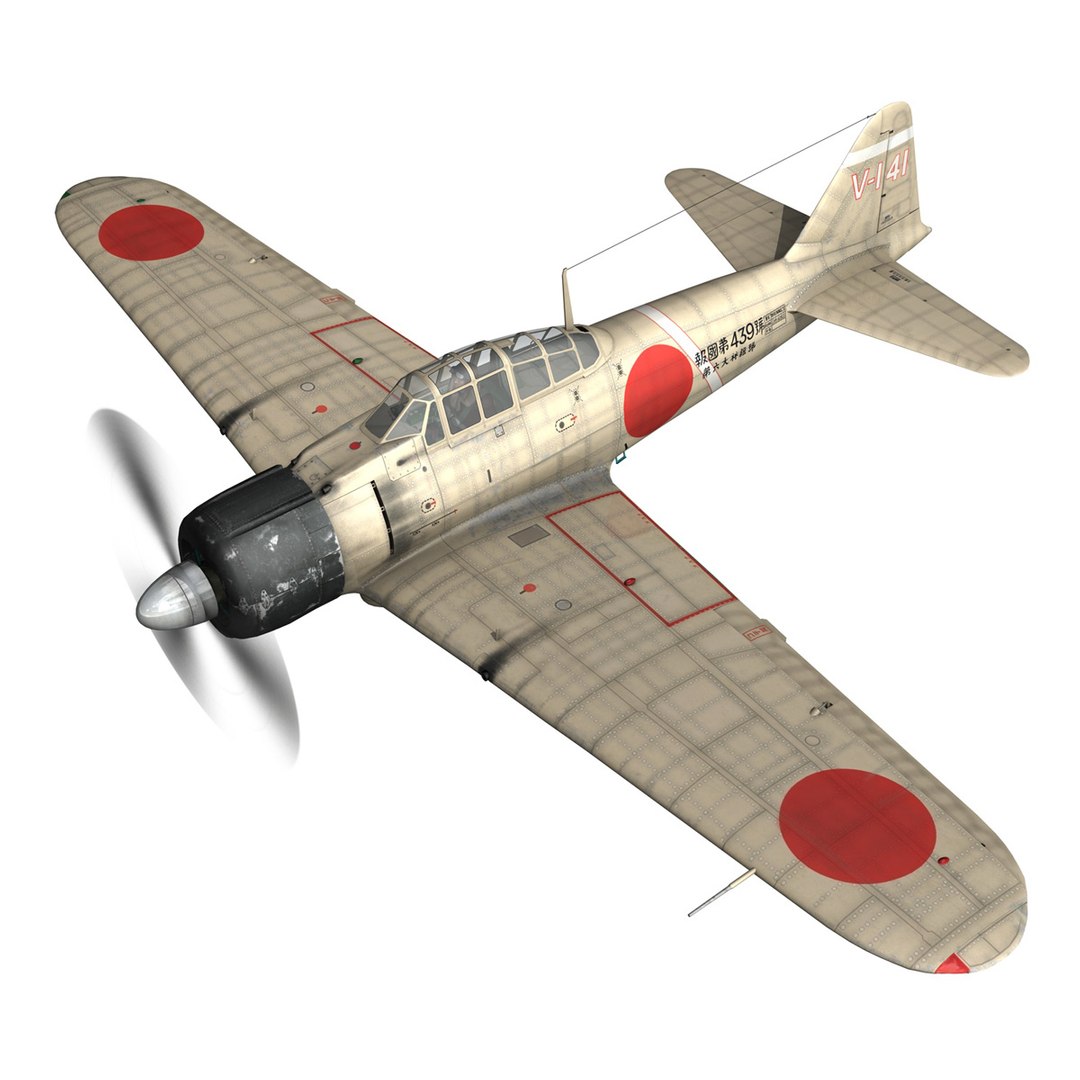 Mitsubishi A6m2 Zero - 3d C4d