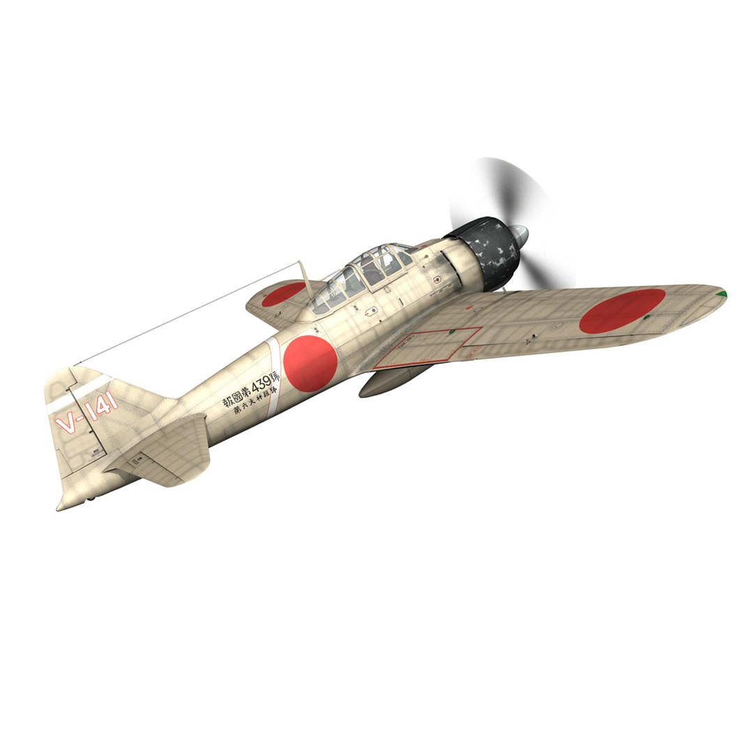 Mitsubishi A6m2 Zero - 3d C4d