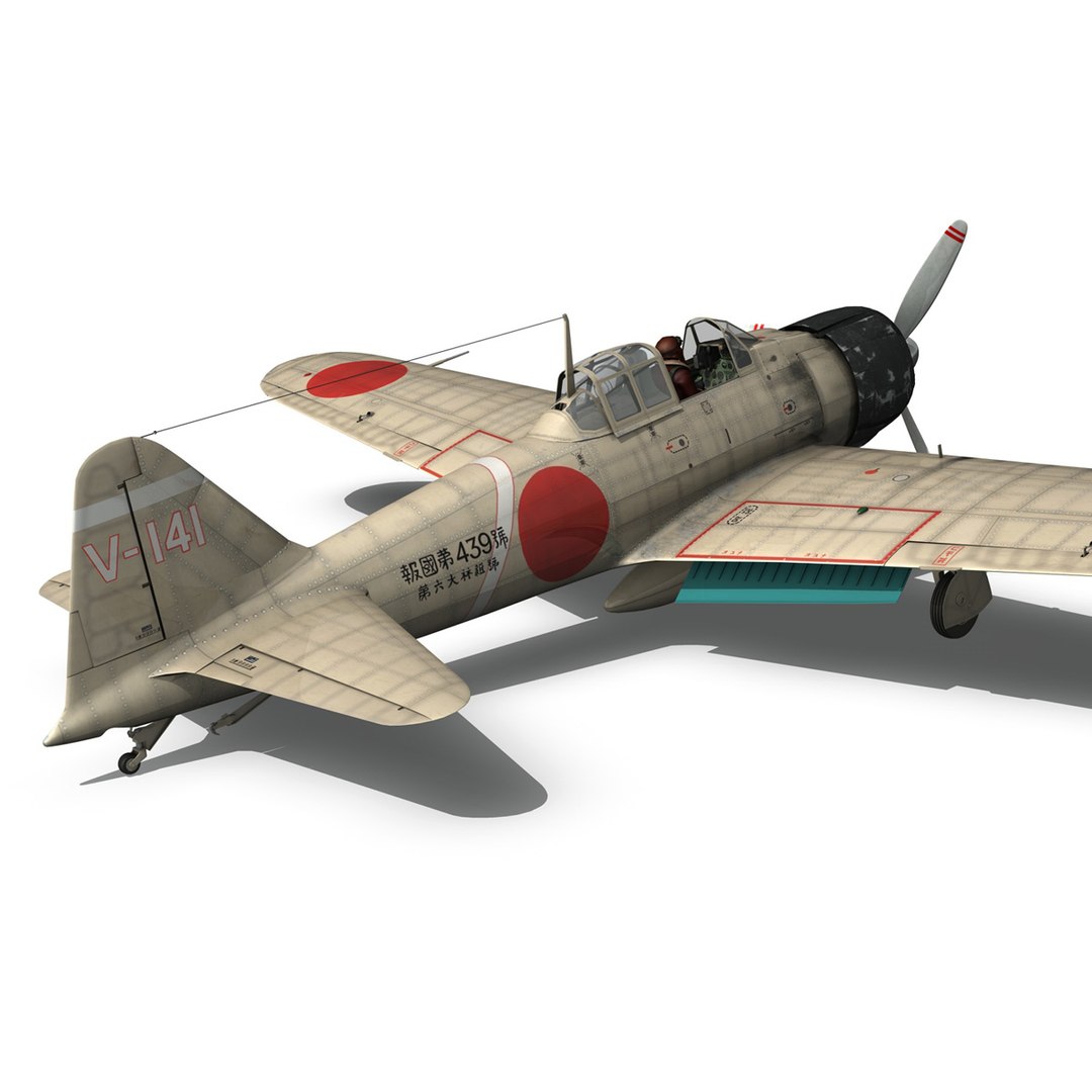 Mitsubishi A6m2 Zero - 3d C4d