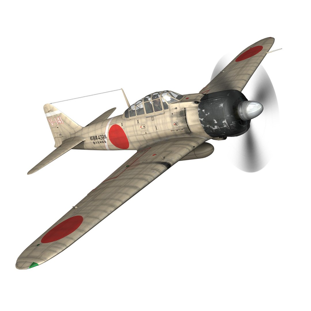 Mitsubishi A6m2 Zero - 3d C4d